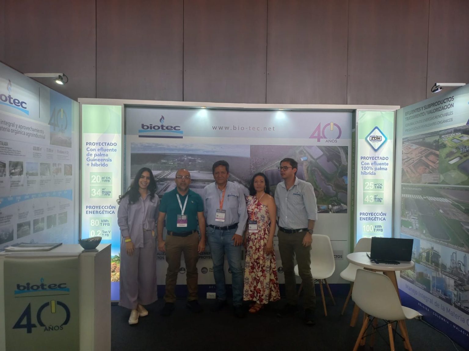 Congreso Nacional de Cultivadores de Palma de Colombia, BIOTEC expertos 40 años - BIO TEC